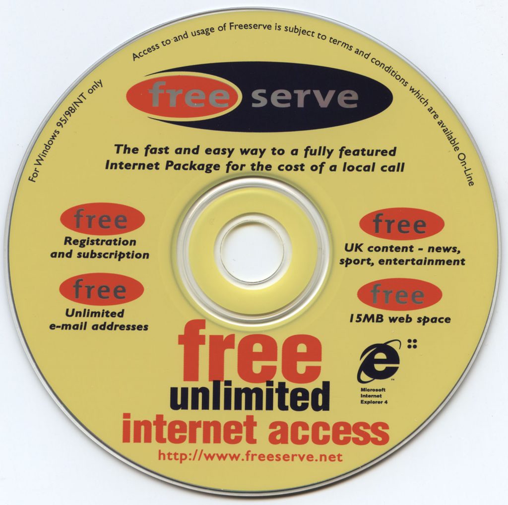 Shovelware Showcase – Freeserve “Free Unlimited Internet Access” 1999 ...